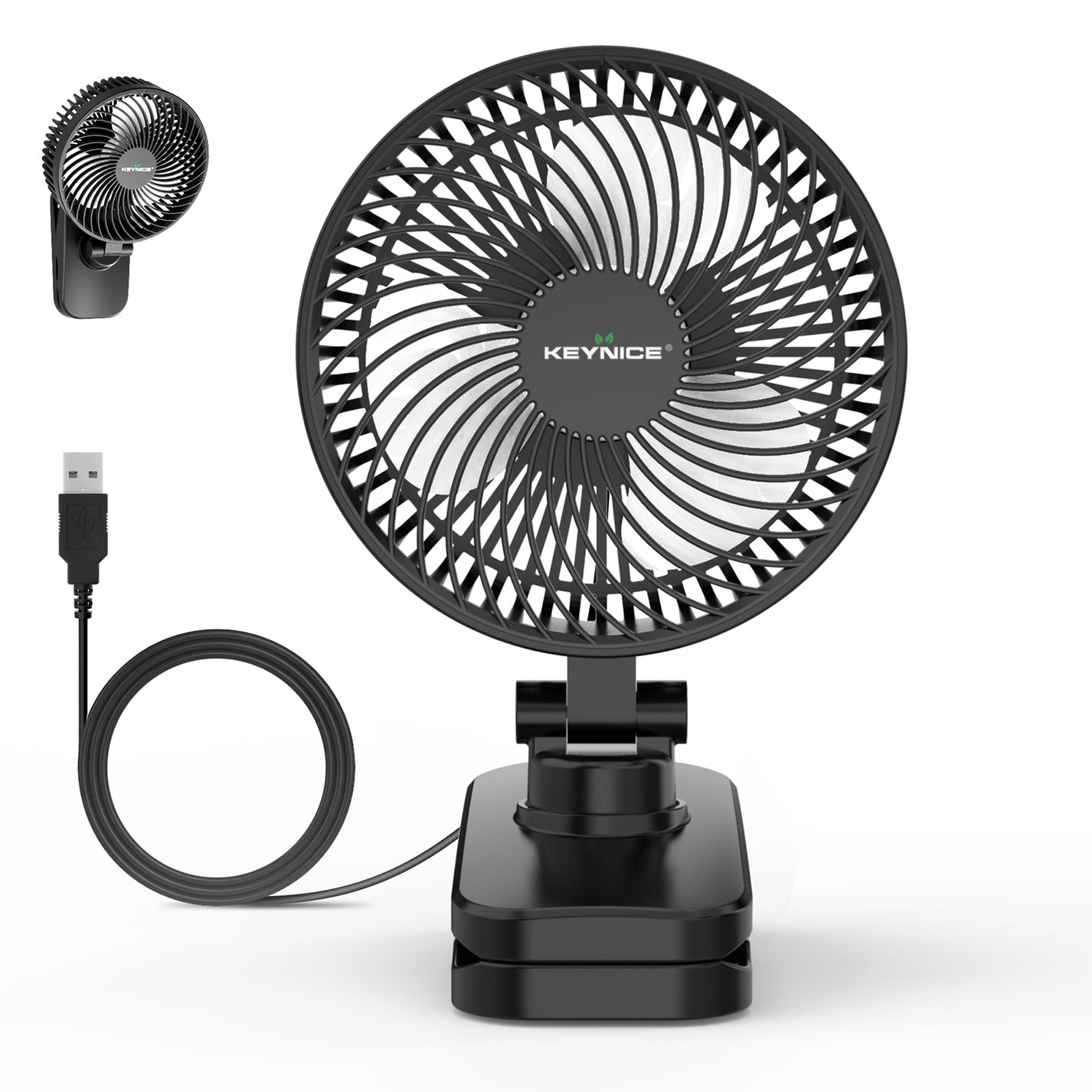 卓上とクリップ扇風機 | USB給電式 | 節電 静音 | 3段階風量 KN-893 – KEYNICE (キーナイス) 公式